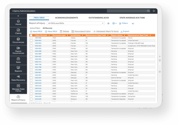 Electronic Report of Injury - Claims Administration · Riskonnect