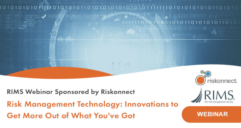 [Webinar] Risk Management Technology: Innovations to Get More Out of ...