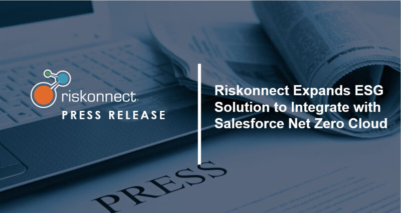 Riskonnect Expands ESG Solution to Integrate with Salesforce Net Zero ...