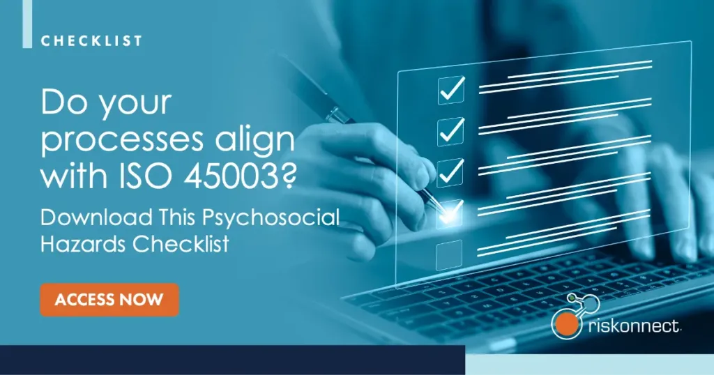 [checklist] Lista de verificação ISO 45003 para melhorar a gestão de ...